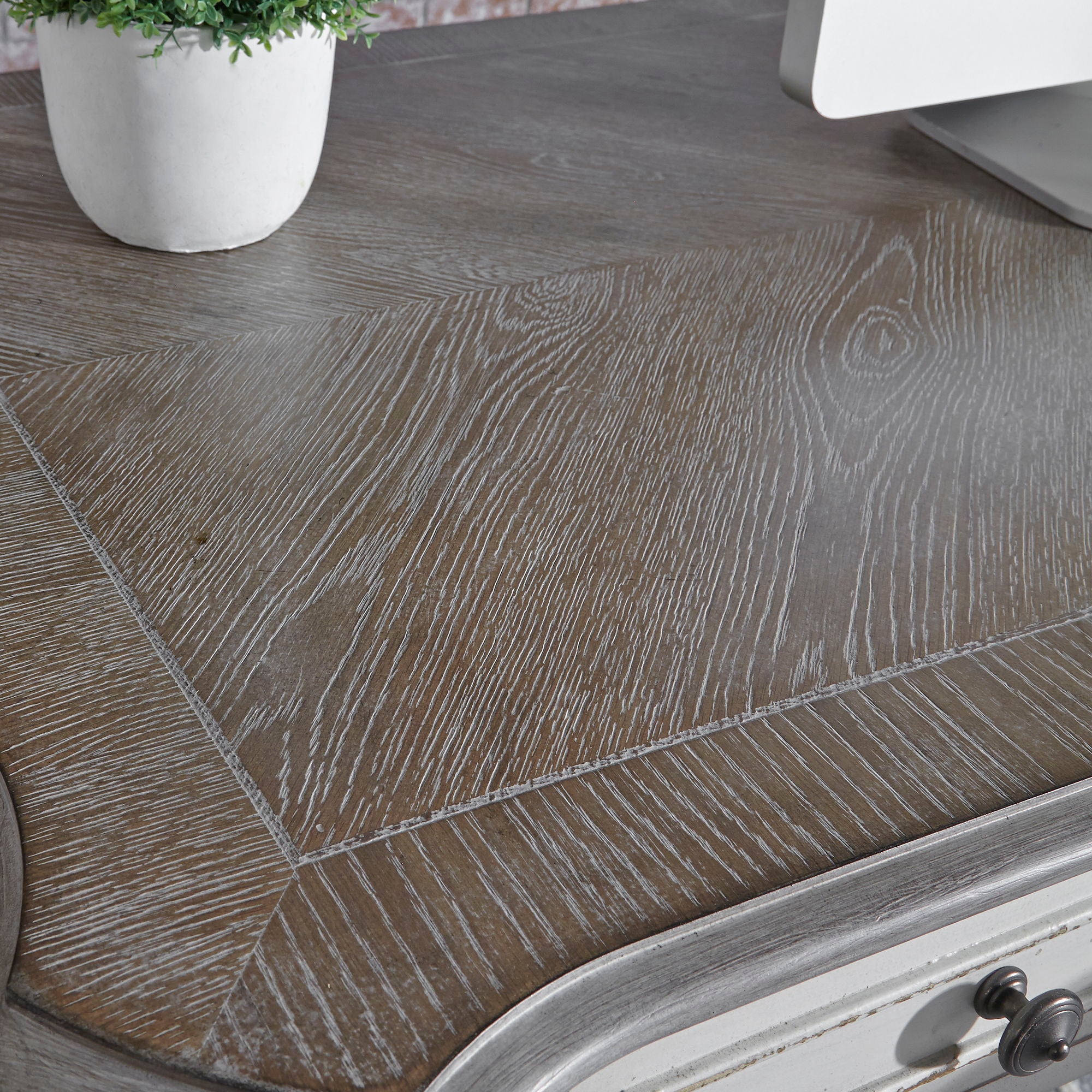 Magnolia Manor - Jr Executive Credenza Base - White